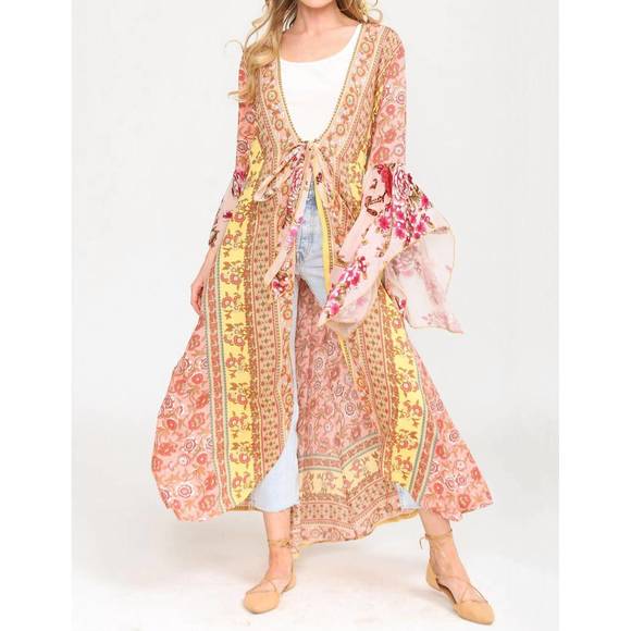 Aratta | Sweaters | New Aratta Roses Kimono In Rose | Poshmark